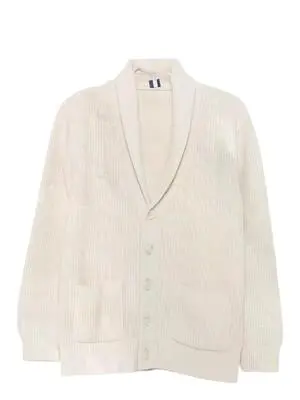 Fedeli Shawl-collar Cardigan - Neutrals