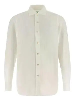 FINAMORE 1925 Gaeta Corduroy Shirt - White