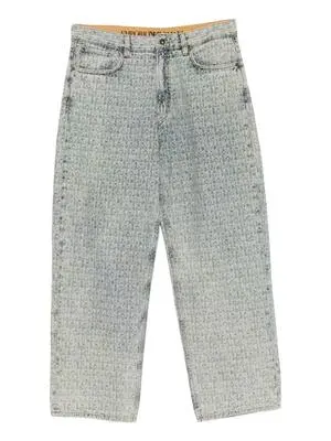 Emporio Armani Monogrammed Jeans - Blue