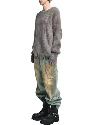 FILTH Ribbed-knit Mohair-blend Sweater - Brown