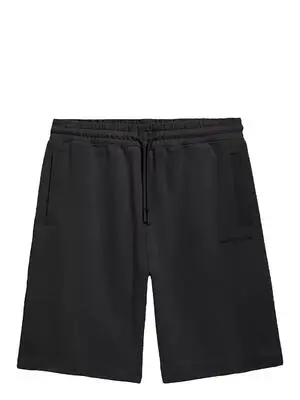 GERTRUDE Yann Drawstring Waist Logo Patch Shorts - Black