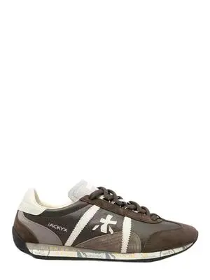 Premiata Jacky X Logo-patch Sneakers - Brown