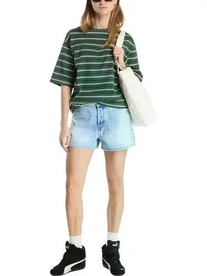 NEW ERA Striped Oversized T-shirt