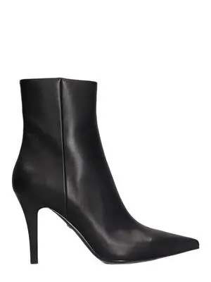 Lola Cruz Pointed-toe Stiletto-heel Ankle Boots - Black