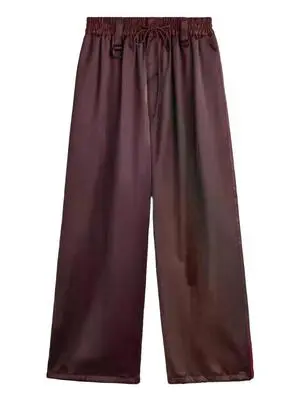Y3 Satin Gradient 3-stripes Track Pants - Red
