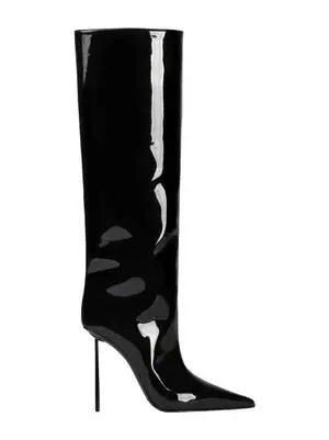 LE SILLA Amelia Pointed-toe Knee-high Stiletto Boots - Black