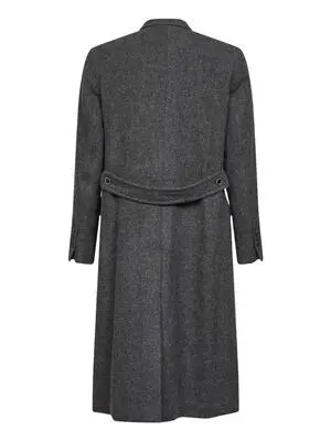 UMA WANG Double-breasted Peak-lapel Coat - Grey