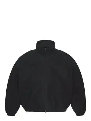 Rains Fleece-texture High-neck Jacket - Black