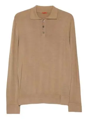 Barena Venezia Pevaron Long-sleeve Polo Shirt - Neutrals