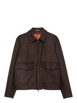 Barena Venezia Magan Flap-pocket Bomber Jacket - Brown