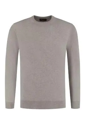 DORIANI CASHMERE Crew-neck Cashmere Sweater - Neutrals