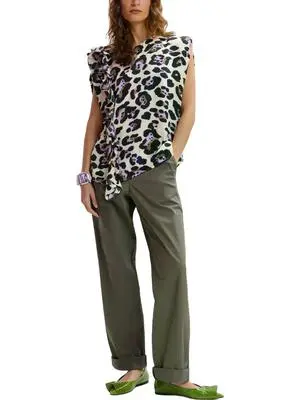 Essentiel Antwerp Elasticated Waist Trousers - Green