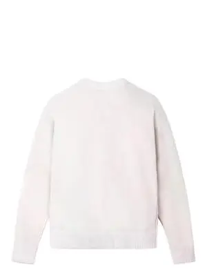 ROBERTO COLLINA Oversized Vanisé Sweater - White