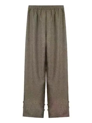 Andamane Renee Button-detail Trousers - Brown