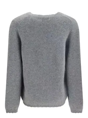 ALLUDE V-neck Oversized Sweater - Grey