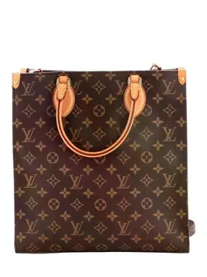 LOUIS VUITTON Sac Plat Nm Monogram Canvas Shoulder Bag - Brown