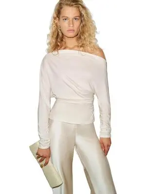 REFORMATION Landon Knit Top - Ivory
