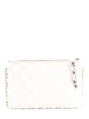 LOUIS VUITTON Double Zip Pochette Limited Edition Colored Monogram Giant Clutch Bag - Pink