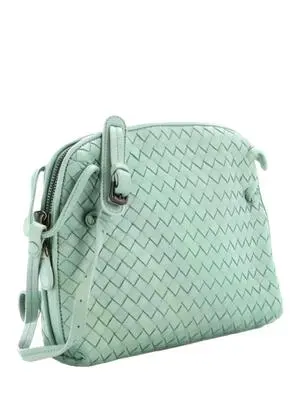 Bottega Veneta Nodini Intrecciato Nappa Small Crossbody Bag - Green