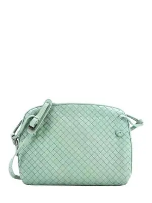 Bottega Veneta Nodini Intrecciato Nappa Small Crossbody Bag - Green
