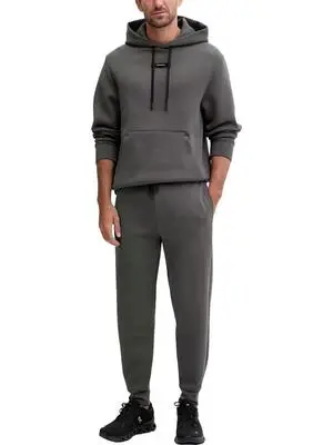 On Logo-patch Drawstring Tech Hoodie - Grey