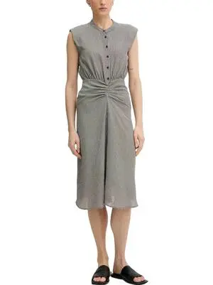 SESSUN Bellacala Gingham-check Midi Dress - White