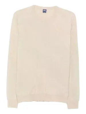 Fedeli Crew-neck Long-sleeve Sweater - Neutrals