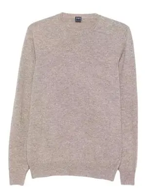 Fedeli Crew Neck Long Sleeve Sweater - Neutrals