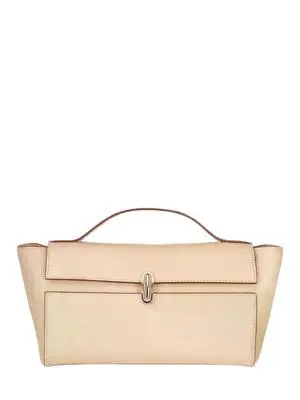 Savette Symmetry Trapeze Clutch Bag Neutrals