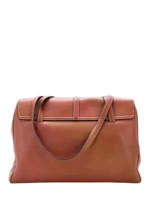 Celine Soft 16 Bag Smooth Calfskin Large Shoulder Bag - Brown