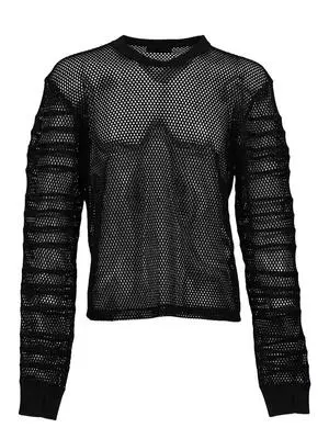 FILTH Mesh Long-sleeve T-shirt - Black