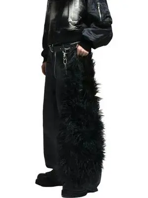 FILTH Faux-fur Tote Bag - Black