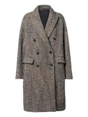 Brunello Cucinelli Wool-blend Coat - Gray