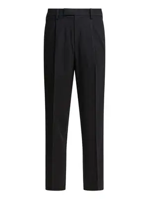 Vince Louie Pleated Relaxed Trousers - Black