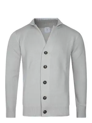 ELEVENTY Eleventy Single-Breasted Sweater With Ribbed Hem And Cuffs