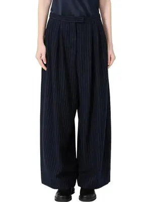 Max Mara Max Mara Striped Wide Leg Trousers Black