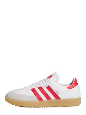 Adidas Samba Spikeless Golf Sneakers - Cloud White/pure Ruby/gum
