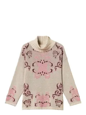 TWINSET TWINSET Embroidered Turtleneck Pullover