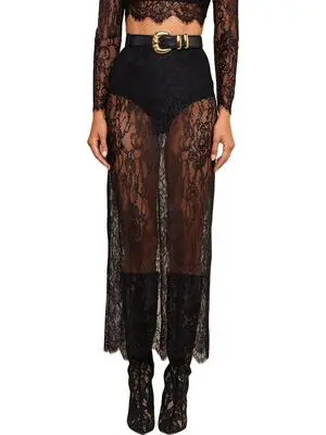 L'AGENCE L'AGENCE Raymonde Lace Maxi Skirt