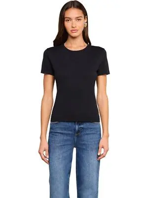 L'AGENCE L'AGENCE Aileen Cotton Crewneck T-Shirt