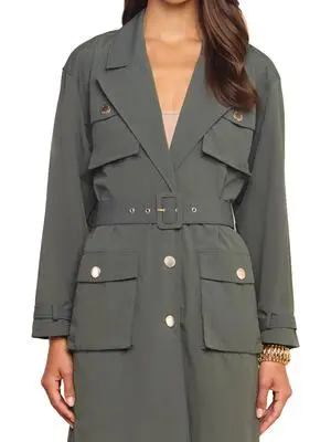 L'AGENCE Axel Windbreaker Trench