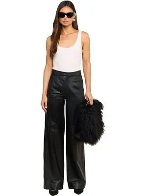 L'AGENCE L'AGENCE Adelina Faux Fur Clutch