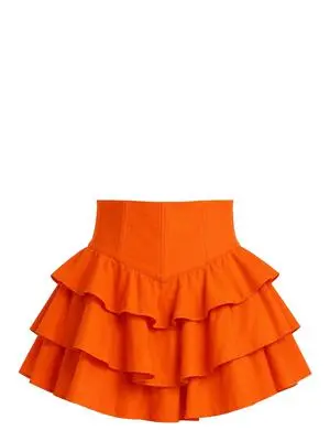 OFUURE Dilara Mini Skort In Orange Orange