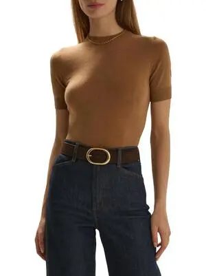 FAVORITE DAUGHTER The Good Sport Wool Top - Camel