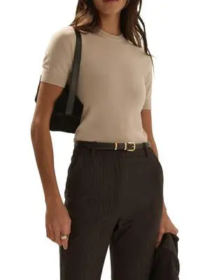 FAVORITE DAUGHTER The Good Sport Wool Top - Cream