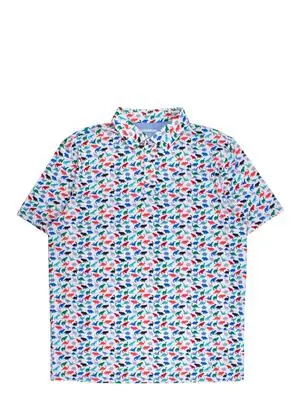 RUGGEDBUTTS Knit Short Sleeve Performance Polo Dino Roar