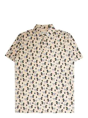 RUGGEDBUTTS Knit Short Sleeve Performance Polo Mallard Marsh