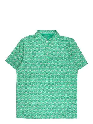 RUGGEDBUTTS Knit Short Sleeve Performance Polo Tiny Coconut Cabana