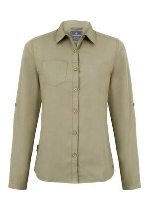 CRAGHOPPERS Craghoppers Expert Kiwi Long-Sleeved Shirt Pebble