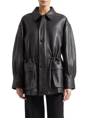ARMA Maeve Vegetal Leather Jacket Black